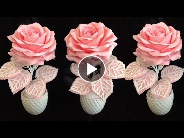 DIY Tutorial cara membuat Bunga Mawar dari Plastik Kresek | How to mak