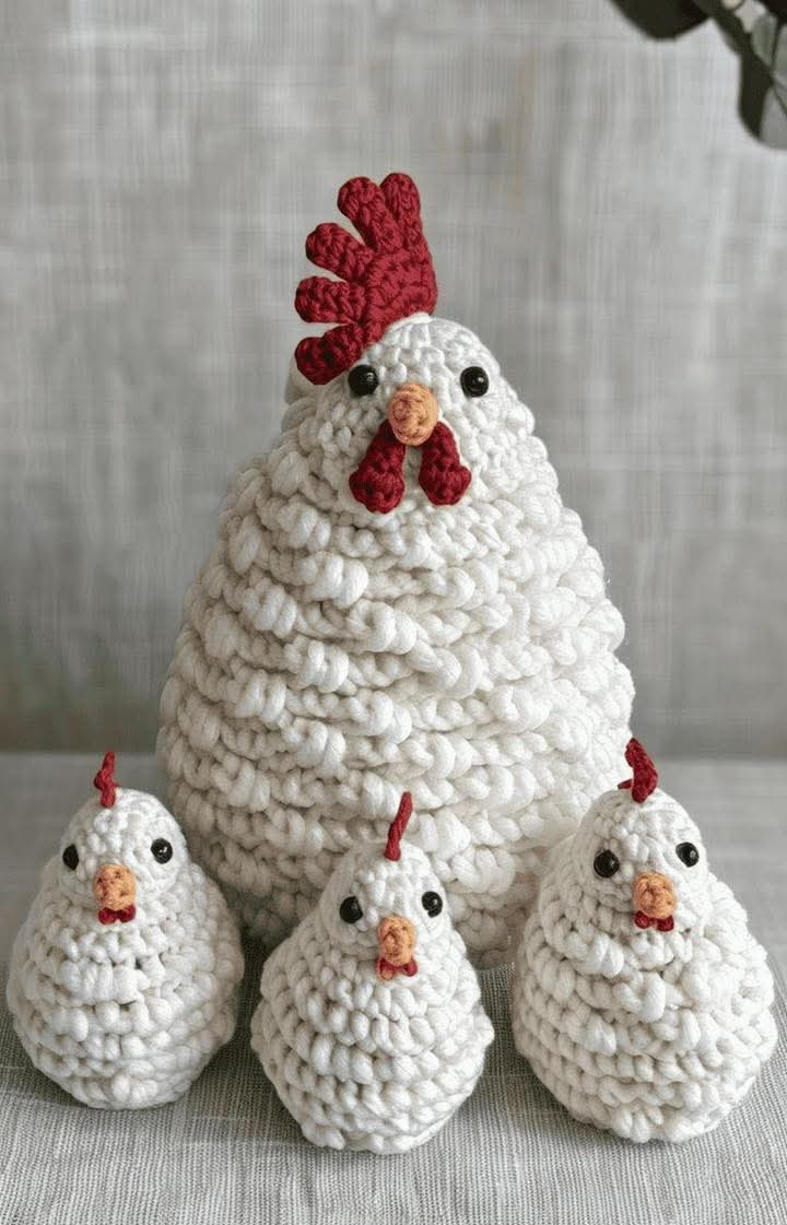 Amigurumi chicken crochet pattern